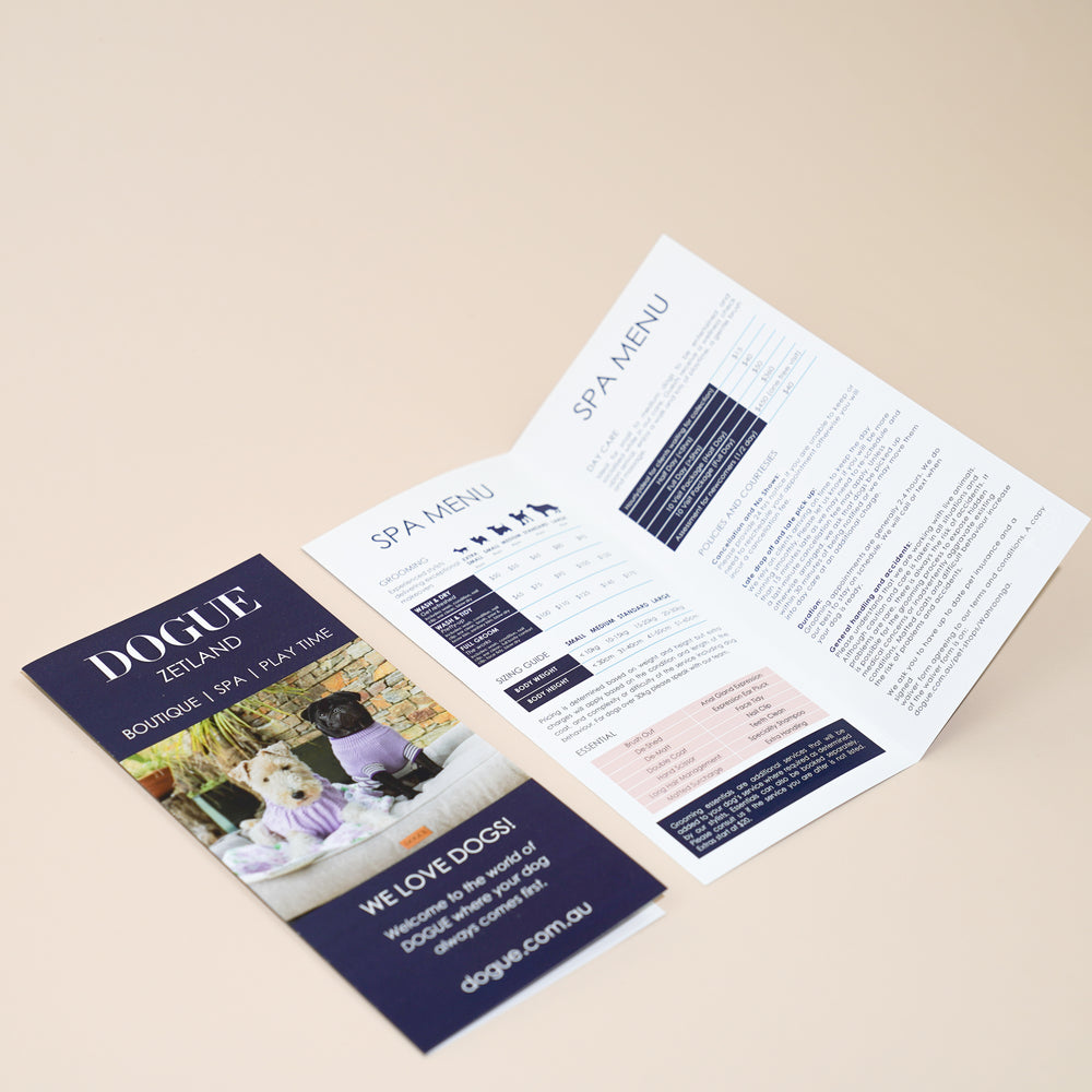 4pp DL Brochure (Half Fold)